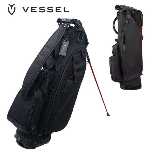 ベゼル スタンド キャディバッグ PLAYER 5.0 Stand シングルストラップ DXR ブラック 8.5型 47インチ対応 VESSEL スタンドバッグ ゴルフ
