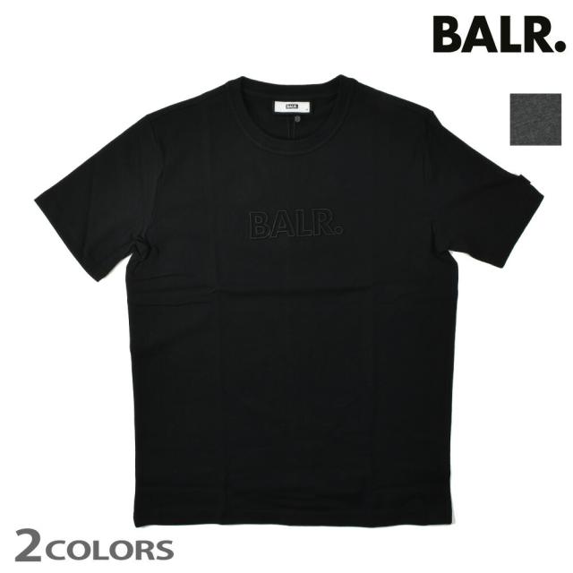 ボーラー ロゴT メンズ Tシャツ クルーネック Tシャツ 半袖 カットソー ブラック ダークグレー BALR. T-SHIRT【送料無料】