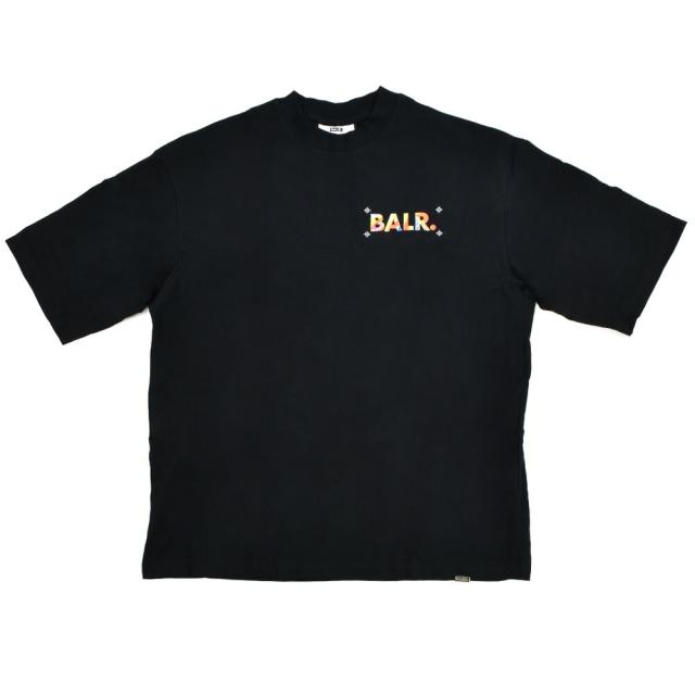 ボーラー Tシャツ メンズ カットソー クルーネックTシャツ 半袖 ロゴT バックプリント ブラック 黒 BALR. JOEY BOX THERMAL T-SHIRT【送料無料】