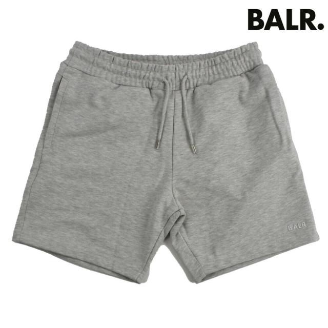 ボーラー BALR.  ハーフパンツ メンズ パンツ スウェットパンツ ショーツ カジュアル ロゴ刺繍 グレー LOGO SHORTS LT【送料無料】