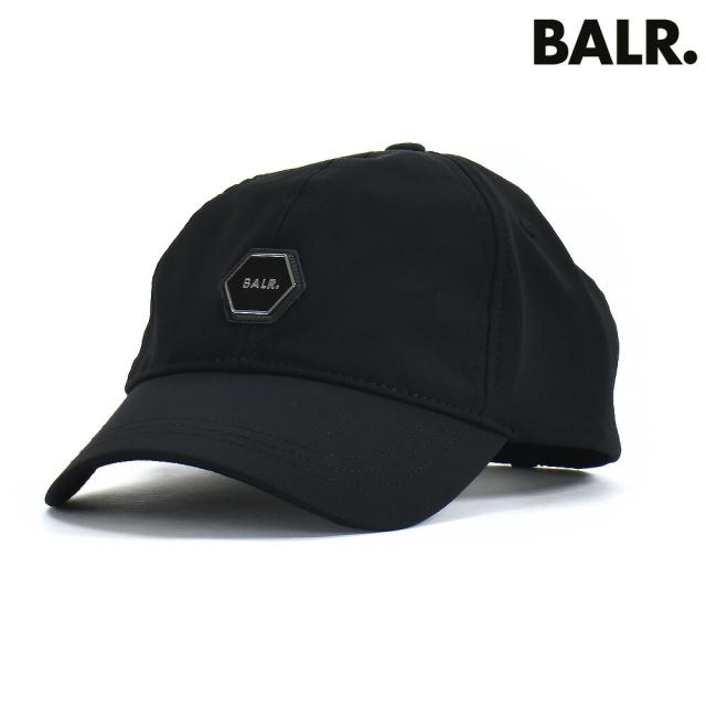 ボーラー BALR.  キャップ メンズ 帽子 ベースボールキャップ ポリエステル メタルロゴ ジェットブラック HEX-SERIES RIPSTOP CAP【送料無料】