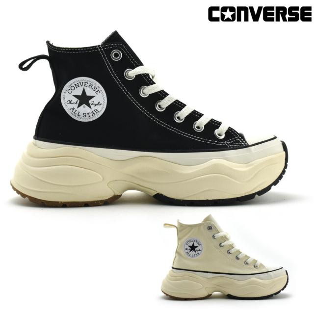 コンバース CONVERSE オールスター (R) サージトレーナー HI レディース  スニーカー ハイカット 厚底 ブラック オフホワイト ALL STAR (R) SURGETRAINER HI【送料無料】