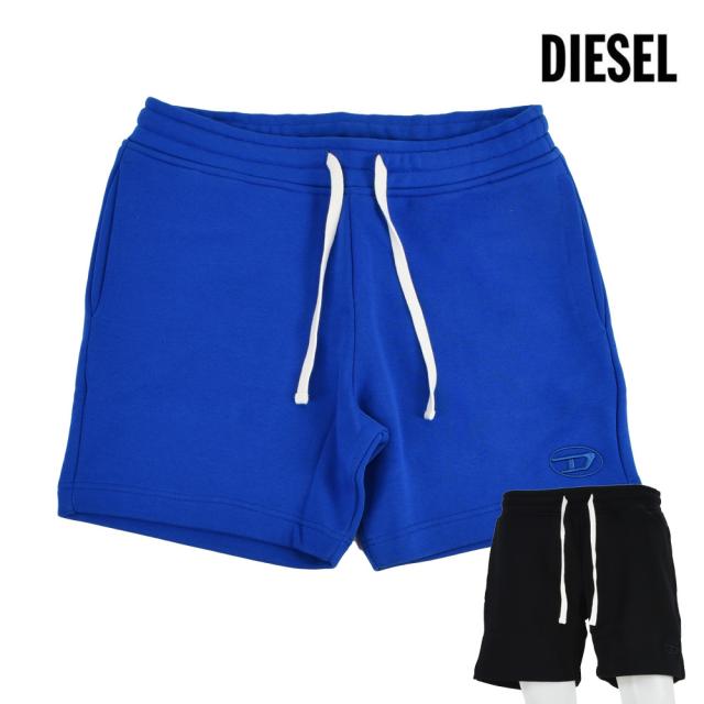 ディーゼル  ショートパンツ メンズ スウェットパンツ ブラック ブルー 黒 青 DIESEL P-STELT【送料無料】