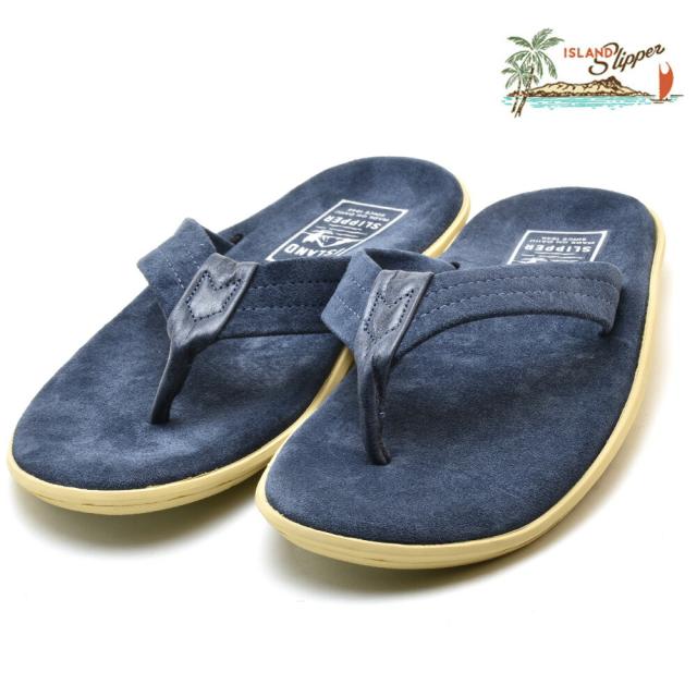 アイランドスリッパ ビーチサンダル ビーサン スエード ネイビー 紺色 メンズ レディース SLIPPER PT203SL SUEDE THONG NAVY【送料無料】