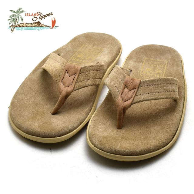 アイランドスリッパ メンズ ハワイ レザーサンダル  トープ スエード タン SLIPPER PT203SL TPUPE SUEDE TAN