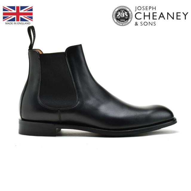 ジョセフチーニー チェルシーブーツ メンズ サイドゴアブーツ ビジネスシューズ ゴドフリー 革靴 ブラック 黒 JOSEPH CHEANEY GODFREY【送料無料】