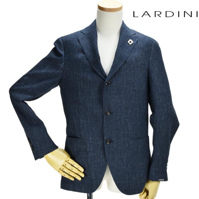 ラルディーニ LARDINI EG0256AV/RP54594 1 JACKET NAVY シングルジャケット テーラード ジャケット カジュアルジャケット ネイビー 紺色 メンズ【送料無料】