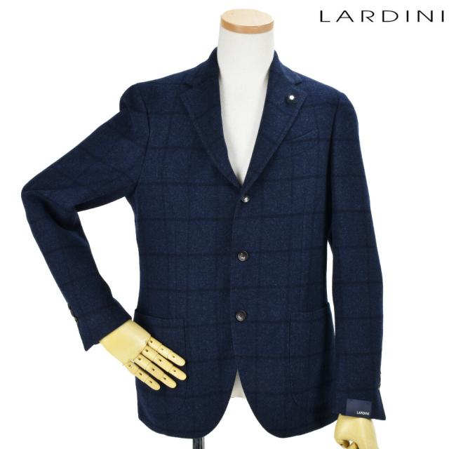 ラルディーニ LARDINI IL903AV/A53540 8 NAVY  3つボタン ジャケット テーラードジャケット ウール ジャケット ネイビー 紺色 メンズ【送料無料】