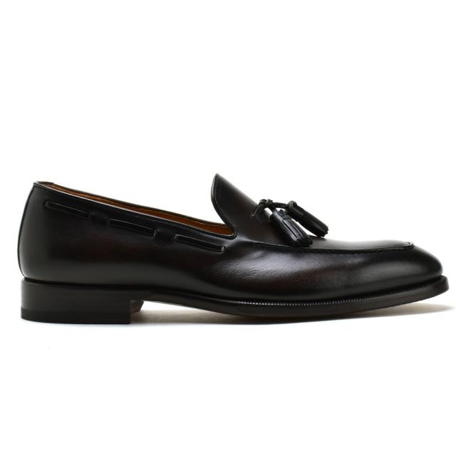 マグナーニ ローファー メンズ タッセルローファー ドレスシューズ ビジネスシューズ Uチップ 革靴 紳士靴 ブラウン MAGNANNI 21155【送料無料】