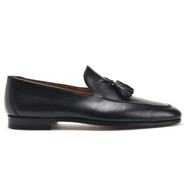 マグナーニ ドレスシューズ メンズ タッセルローファー Uチップ 紳士靴 革靴 ブラック 黒 NEGRO MAGNANNI【送料無料】