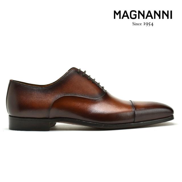 マグナーニ ドレスシューズ メンズ ビジネスシューズ ストレートチップ 内羽根式 革靴 コニャック MAGNANNI【送料無料】
