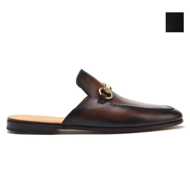 マグナーニ  サンダル メンズ ミュール ビットローファー 革靴 紳士靴 シューズ ブラウン ブラック 黒 茶 MAGNANNI 24116【送料無料】