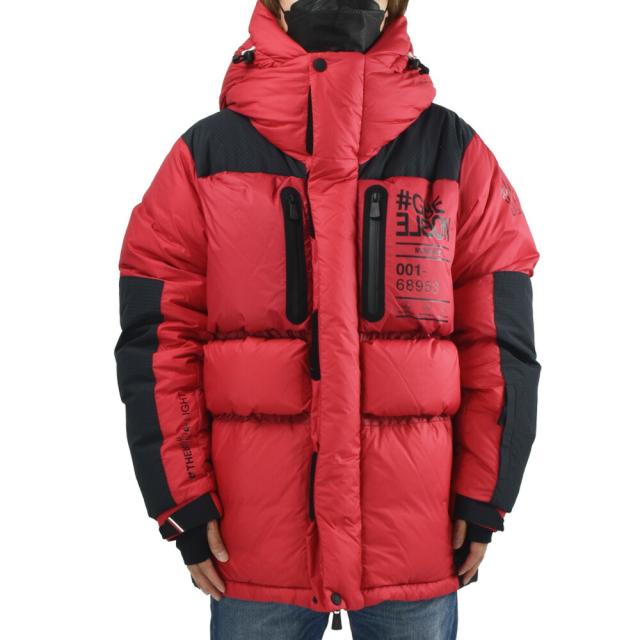 モンクレール ダウンコート メンズ アウター フード付き レッド 赤 PERFORMANCE&STYLE MONGNOD GIUBBOTTO MONCLER 【送料無料】