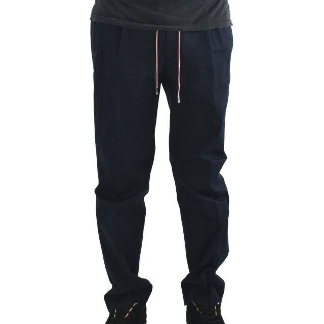 モンクレール コットンパンツ メンズ スラックス ギャバジン ネイビー PANTALONE SPORTIVO MONCLER 【送料無料】