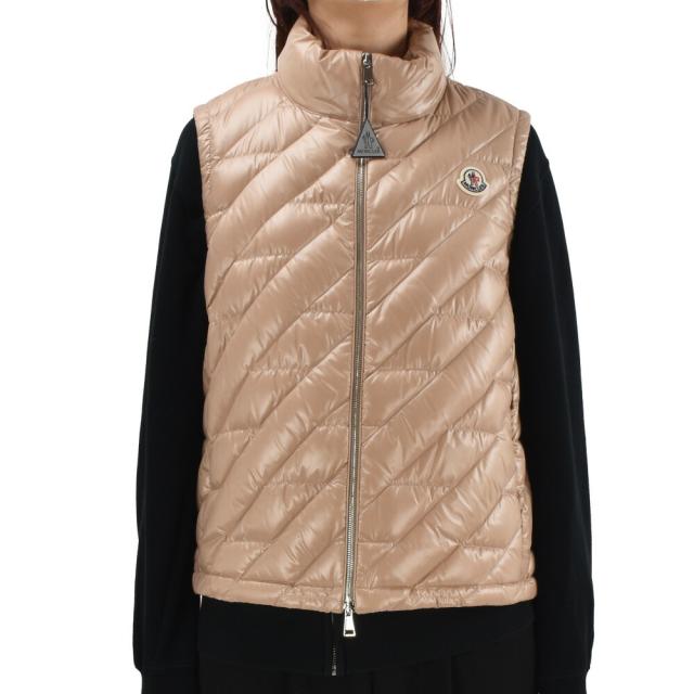 モンクレール ダウンベスト レディース  アウター 軽量 キルティング ベージュ LECROISIC VEST MONCLER【送料無料】