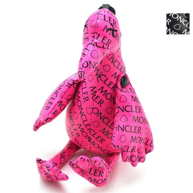 モンクレール MONCLER キーホルダー ダック型キーホルダー モノグラムプリント ブラック フューシャ ピンク 黒 2022年秋冬モデル DUCK KEY HOLDER【送料無料】