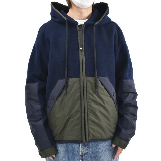 モンクレール グルノーブル フーディ メンズ フリースジャケット アウター パーカー ジップアップ ネイビー MAGLIA CARDIGAN MONCLER【送料無料】