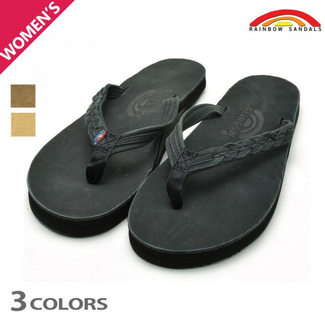 レインボーサンダルズ ビーチサンダル  レディース マジソン レザーサンダル ベージュ ブラウン ブラック RAINBOW SANDALS【送料無料】