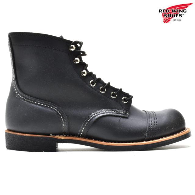 レッドウィング アイアンレンジャー 6 インチ ワークブーツ ビブラムソール ハーネスレザー ブラック 黒 メンズ REDWING IRON RANGE 8084 HARNESS LEATHER BLACK【送料無料】