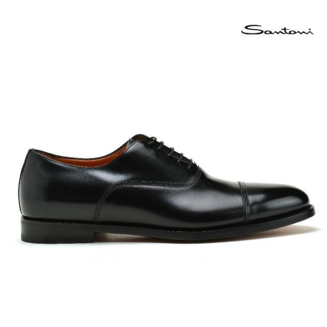 サントーニ ビジネスシューズ メンズ ドレスシューズ ストレートチップ ブラック 黒 Santoni【送料無料】