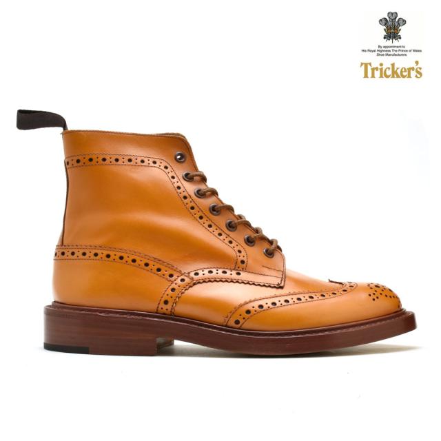 トリッカーズ カントリーブーツ メンズ エイコーン ダブルレザーソール ウィングチップ ブローグシューズ  TRICKER'S 2508【送料無料】