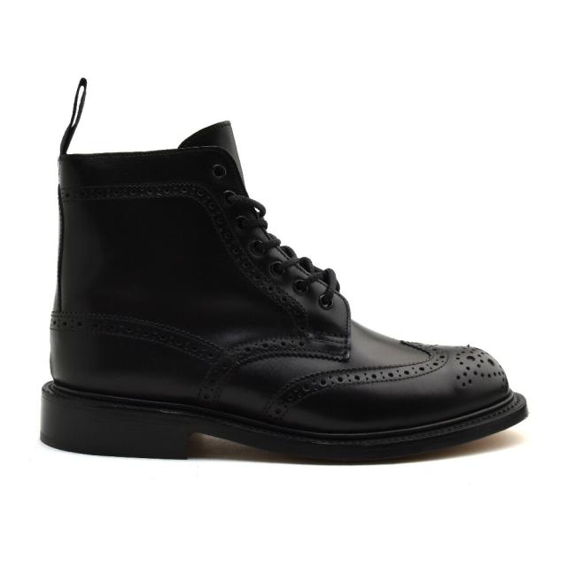 トリッカーズ カントリーブーツ レディース ダブルレザーソール ウイングチップ ブラック 黒 TRICKER'S L5180  COUNTRY BOOT【送料無料】