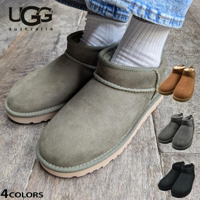 アグ フラッフ クラシック ウルトラ ミニ レディース ムートンブーツ シープスキン ファー ブラウン カーキ ブラック グレー UGG CLASSIC ULTRA MINI【送料無料】