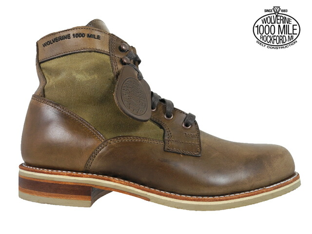 ウルヴァリン WOLVERINE 1000MILE BOOTS W00402 ウルバリン 1000マイル ブーツ ビブラムソール グッドイヤーウェルト製法 ワークブーツ 【送料無料】