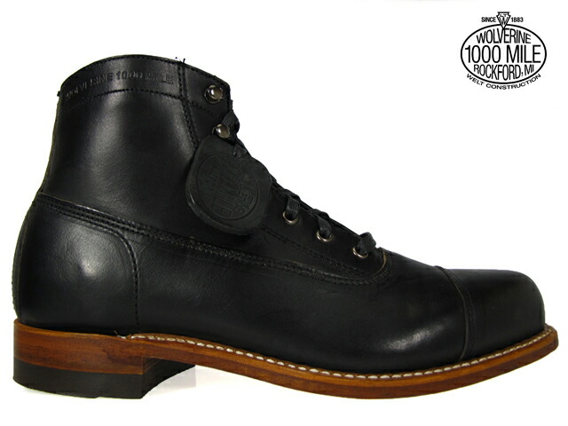 ウルヴァリン 1000マイルブーツ ロックフォード ブラック 黒 WOLVERINE 1000MILE BOOT ROCKFORD W05292 CAP-TOE BLACK キャップ トゥ ワークブーツ 【送料無料】