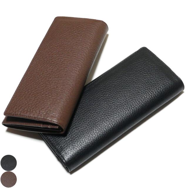 長財布 笹マチ型 小銭入れなし 牛革