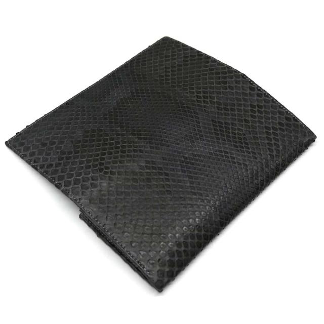 モラレス パイソン 財布 蛇革 へび革 長財布 笹マチ型 小銭入れなし