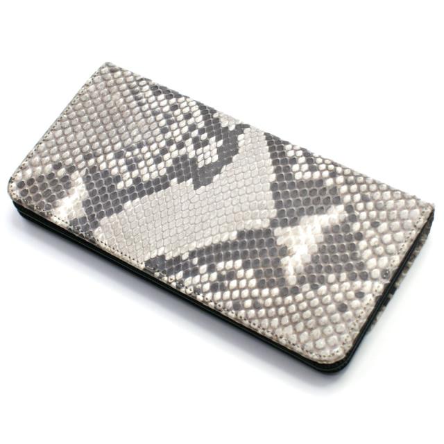 長財布 パイソン 財布 長札 メンズ レディース ヘビ革 蛇革 レザー