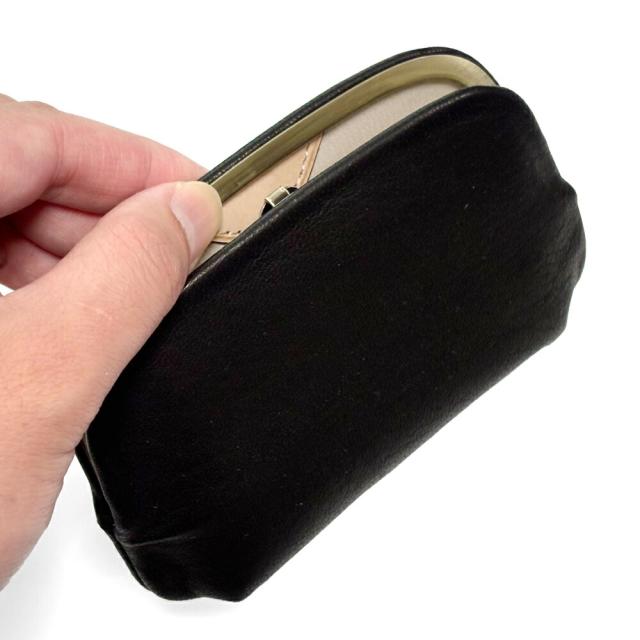 天溝がま口 がま口 がま口ポーチ がま口小物入れ 天溝押口 天溝 口金