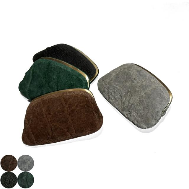 天溝がま口 小銭入れ 極薄 極薄がま口  天溝押口 天溝 口金 薄型 薄い スリム コンパクト ケース コンパクト財布 日本製 本革 レディース  本革 エレファントレザー