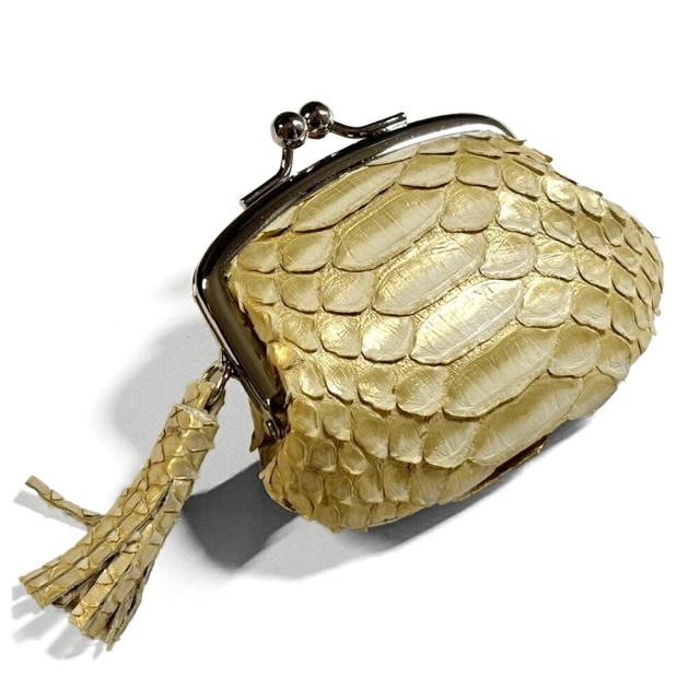 ミニがま口 がま口 口金 がま口財布 レディース メンズ 本革 パイソン ゼブラ