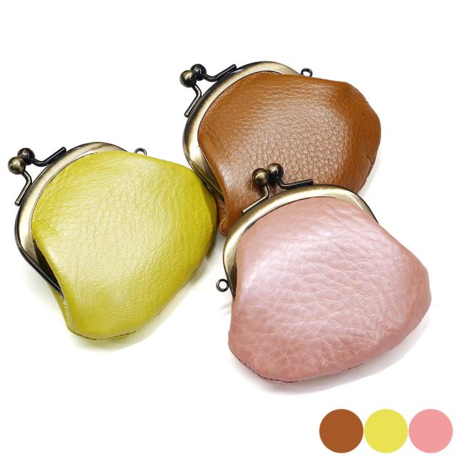ケース がま口 レディース コンパクト mini 小さい 小銭入れ がま口財布 本革 牛革 レザー メンズ 財布 さいふ 日本製 パール仕上げ１