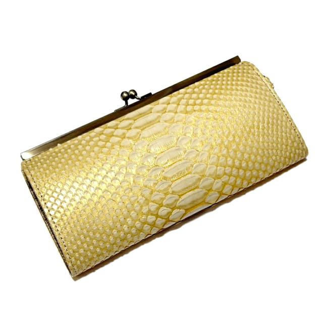 長財布 レディース がま口 パイソン 財布 本革 蛇革 ゼブラ 財布 がまぐち 小銭入れ カード入れ 大容量 小銭入れ