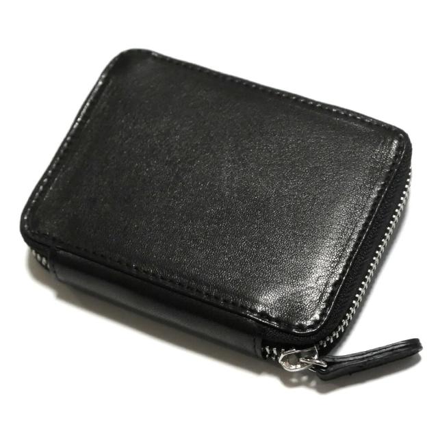 カードケース ラウンドファスナー 本革 羊革 ラムスキン じゃばら式 大容量 メンズ レディース スマート ICカード クレジット 名刺入れ ギフト プレゼント