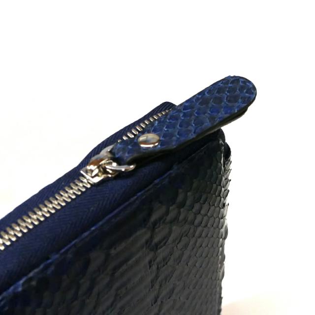 パスポートケース ファスナーカードケース カード入れ 本革 蛇革