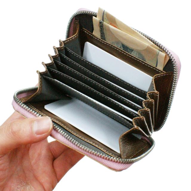 カードケース ラウンドファスナー 本革 パイソン ハーフブリーチ