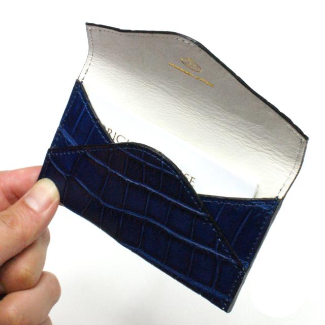 名刺入れ 名刺ケース メンズ レディース クロコダイル革 ワニ革 レザー
