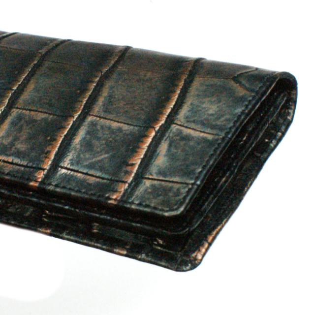 名刺入れ 名刺ケース メンズ レディース クロコダイル 鰐革 ワニ革