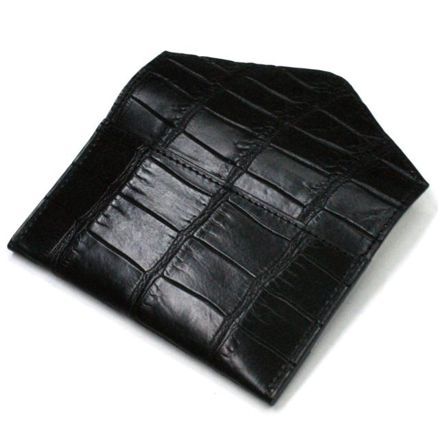 名刺入れ 名刺ケース メンズ レディース クロコダイル革 ワニ革 レザー
