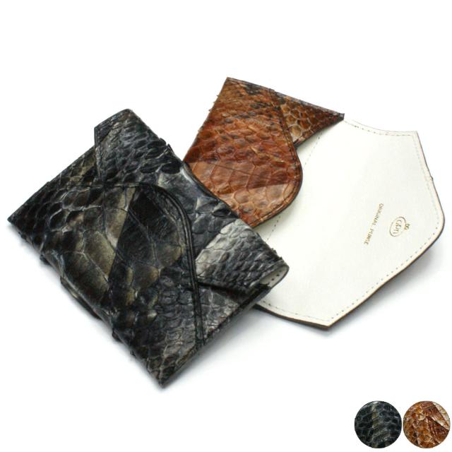 名刺入れ 名刺ケース メンズ レディース パイソン革 ヘビ革 蛇革 レザー 薄型 スリム コンパクト カード入れ カードケース 日本製 ハードシェード