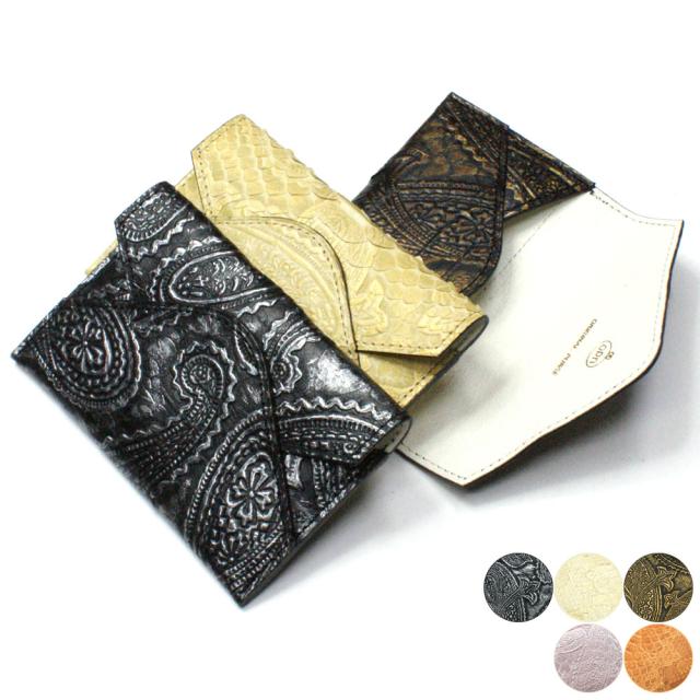 名刺入れ 本革名刺入れ レディース 名刺ケース 薄型 コンパクト ビジネス シンプル カード入れ パイソン革 蛇革 ヘビ革 レザー カードケース 日本製 柄 ペイズリー