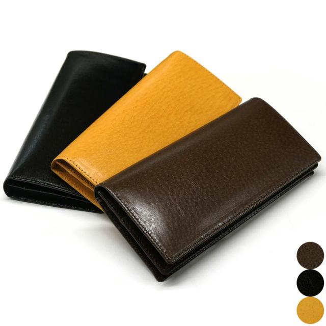 長財布 メンズ レディース 豚革 革 ブタ革 無双 通しまち 小銭入れなし ピッグスキン 艶仕上げ 全３色