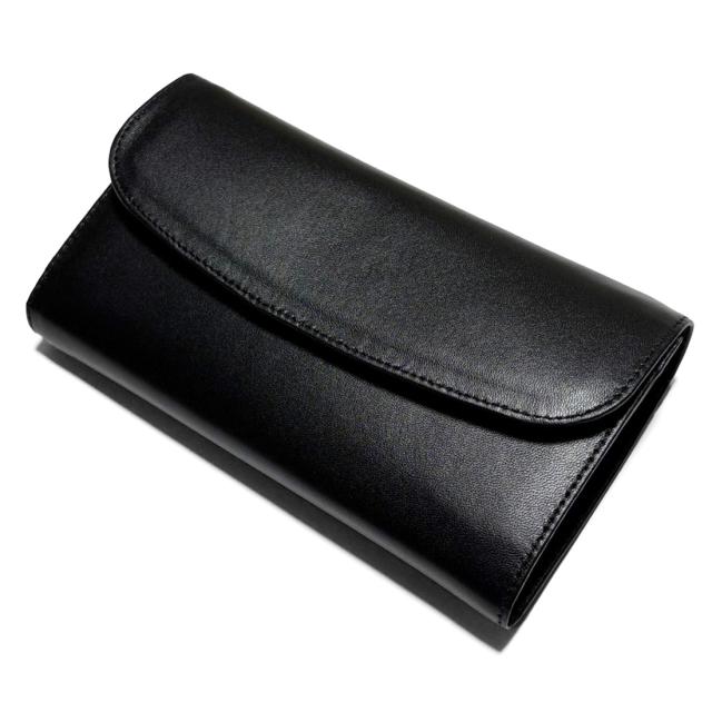 ギャルソン長財布 本革 ラム ラムスキン 子羊革 大きめ 収納力 高級感 ユニセックス 日本製 財布 ギャルソン財布 メンズ レディース カード入れ 札入れ ファスナーポケット付き