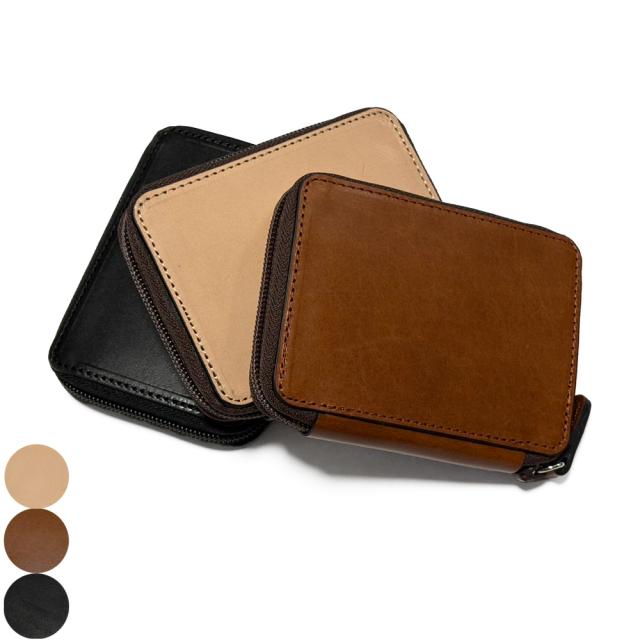 カードケース ラウンドファスナー 本革 牛革 ヌメ革 じゃばら式 大容量 メンズ レディース スマート ICカード クレジット 名刺入れ ギフト プレゼント