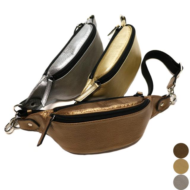 ボディバッグ ワンショルダーバック コンパクト 横型 / 牛革 レザー