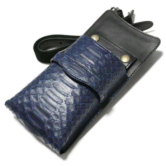 シザーケース シザーバック 美容師 トリマー 花屋 ベルト 革 ４丁 スリムタイプ スタイリスト アシスタント 美容 美容師 理容 理容師 / 本革 パイソン ダイヤモンドパイソン 藍染